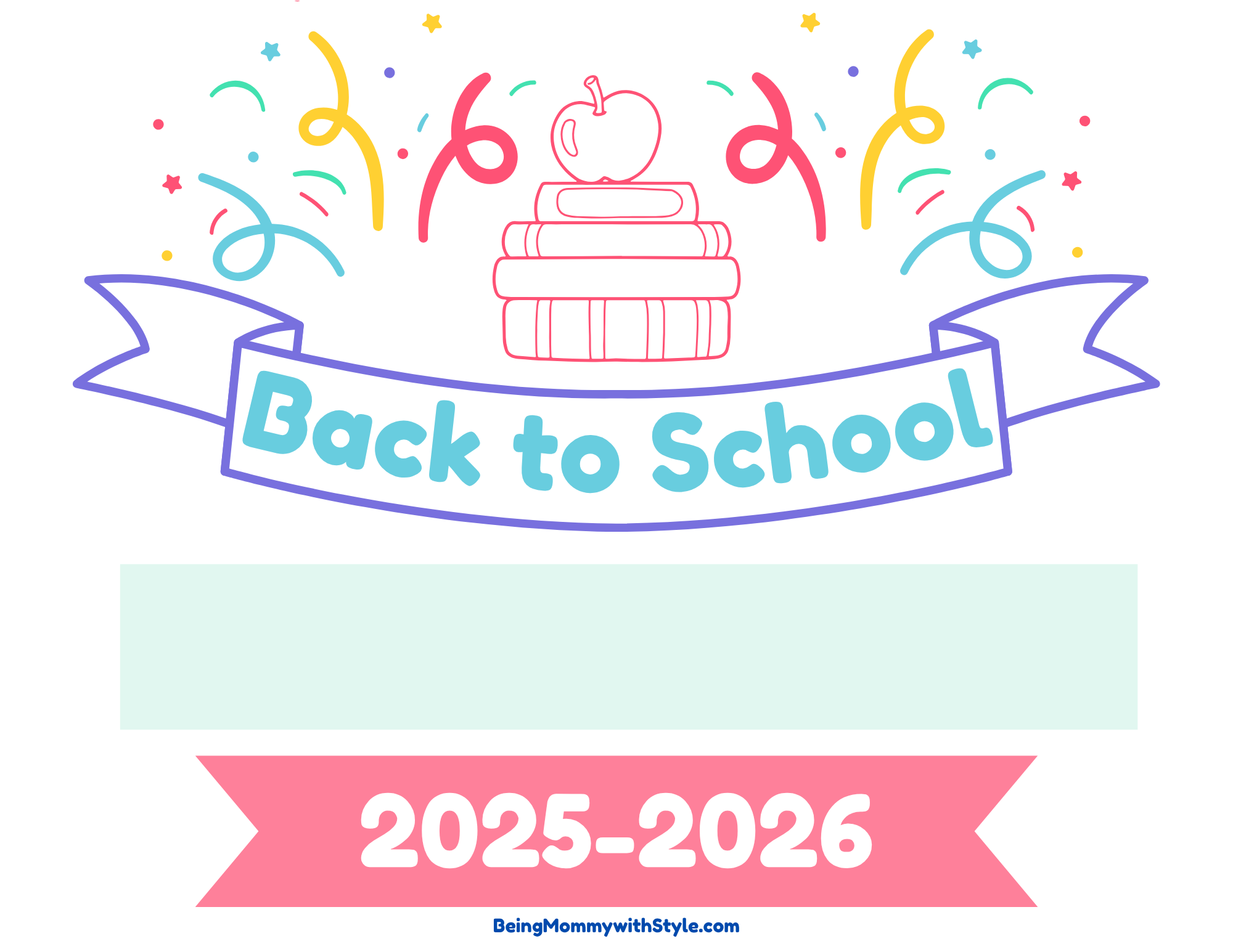 Back to School Printable Signs | Elementary, Middle, & High School for ...