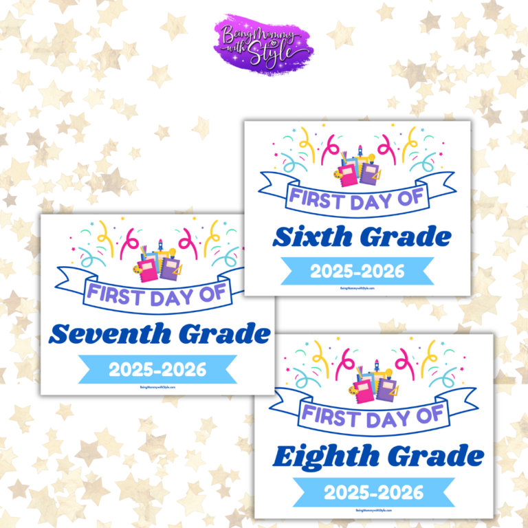Back to School Printable Signs | Elementary, Middle, & High School for ...