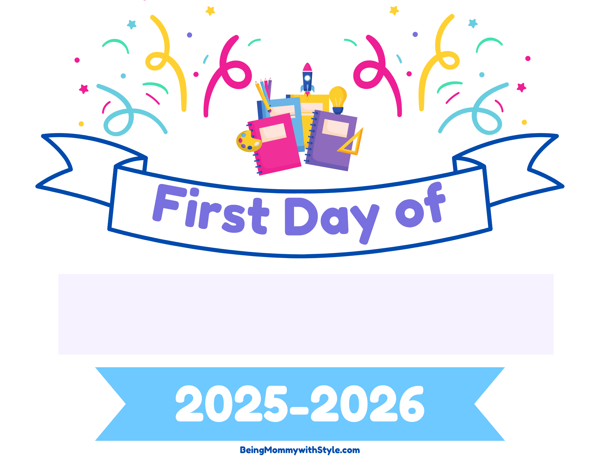 Back to School Printable Signs | Elementary, Middle, & High School for ...