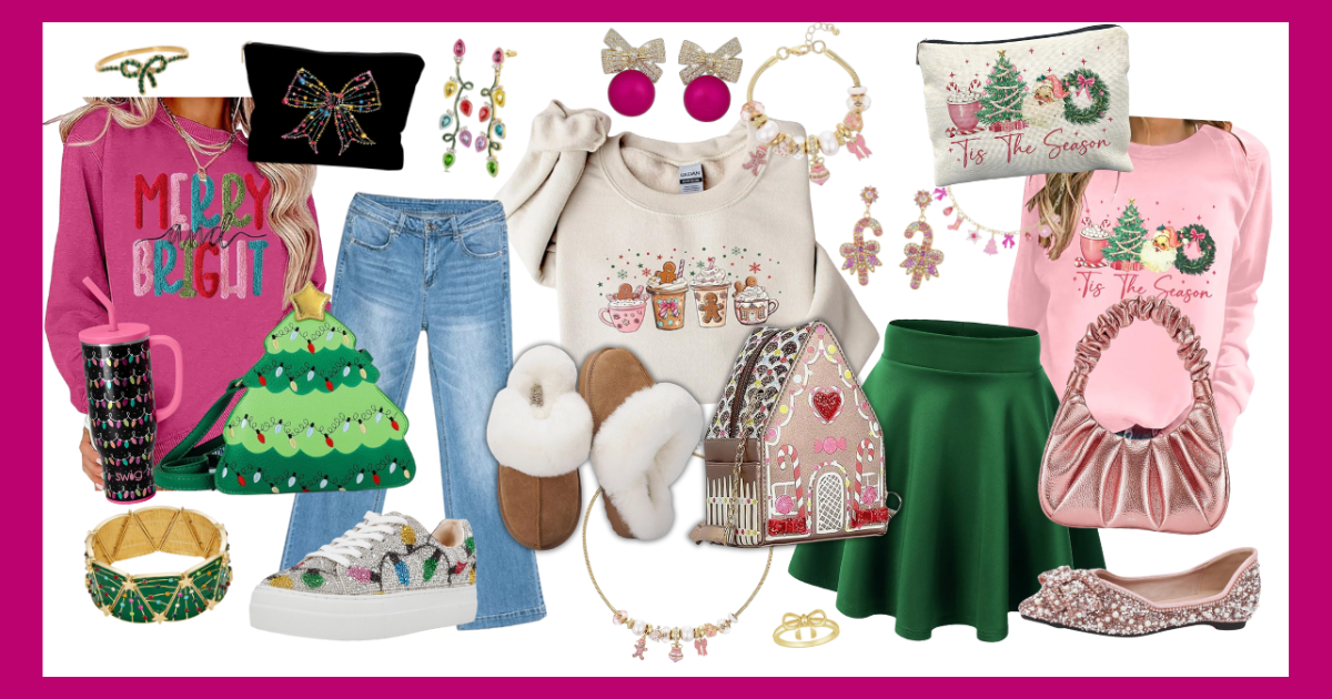 Cute Pink Christmas Outfits for Women | Festive Holiday Style
